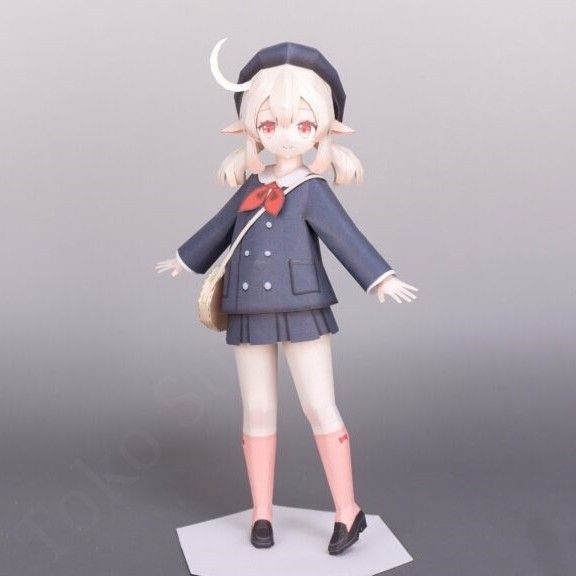 Action Figure Genshin Impact Papercraft Klee 3D Paper Craft Boneka ...