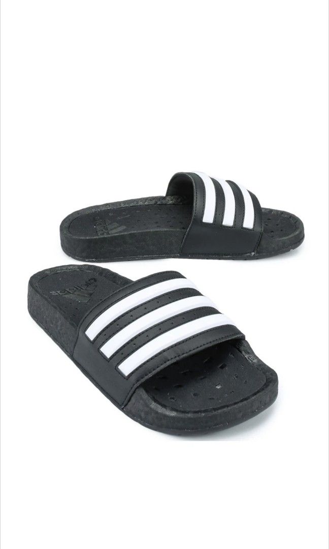 Adidas Adilette Boost Slides, Men's Fashion, Footwear, Flipflops and ...