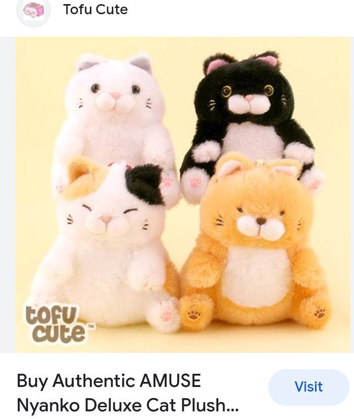 Amuse Nyanko Cat plush on Carousell