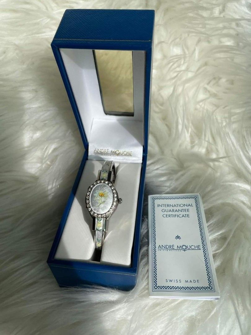 Andre Mouche Swiss Cameo Watch, Women's Fashion, Watches & Accessories ...