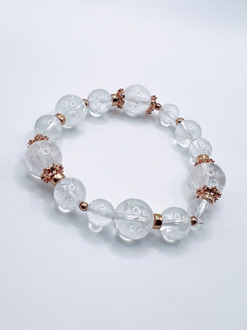 Angel Wings Quartz Blue Needle Quartz with Rose Gold inserts and 3 ...