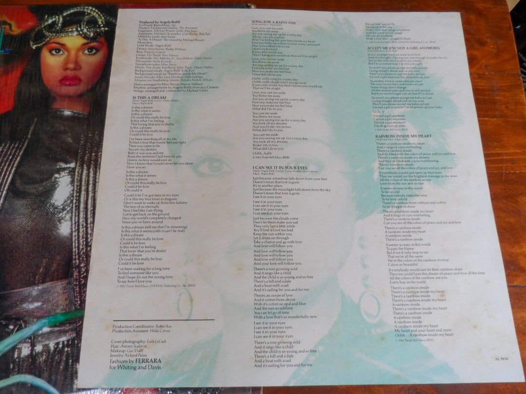 angela bofill - too tough lp plaka vinyl, Hobbies & Toys, Music & Media ...