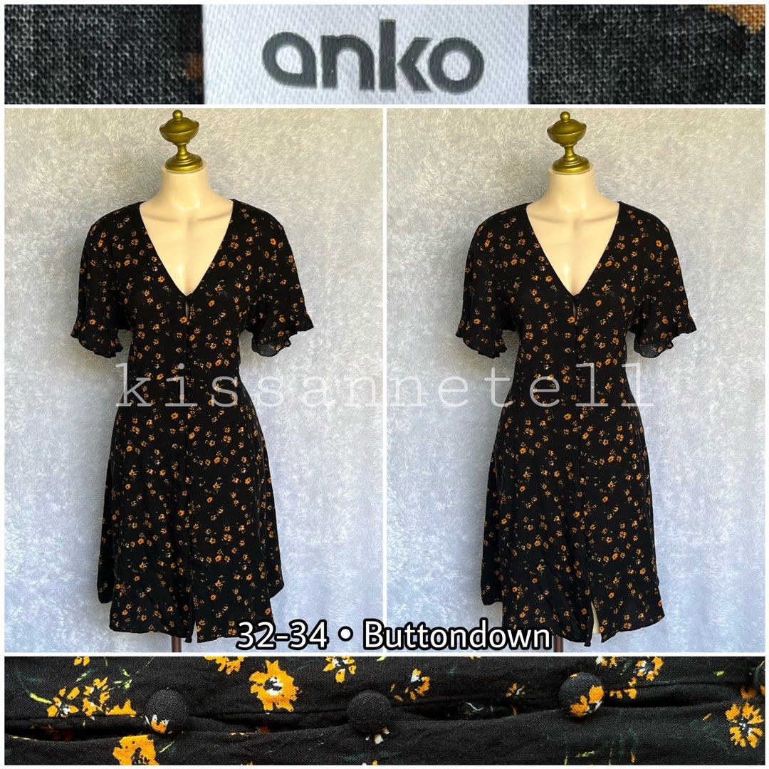 Anko floral buttondown dress on Carousell
