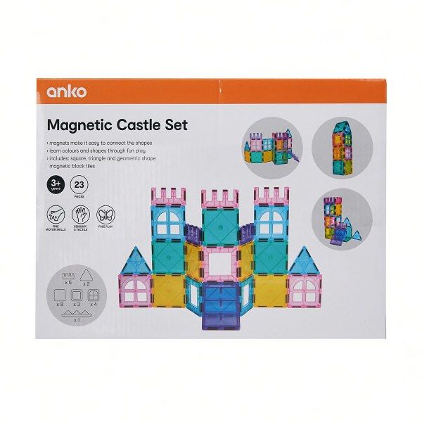 Anko Magnetic Castle Set, Hobbies & Toys, Toys & Games on Carousell