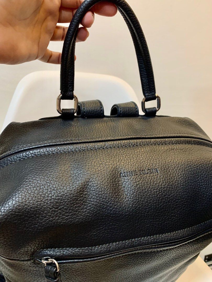 Anne Klein Leather Backpack on Carousell