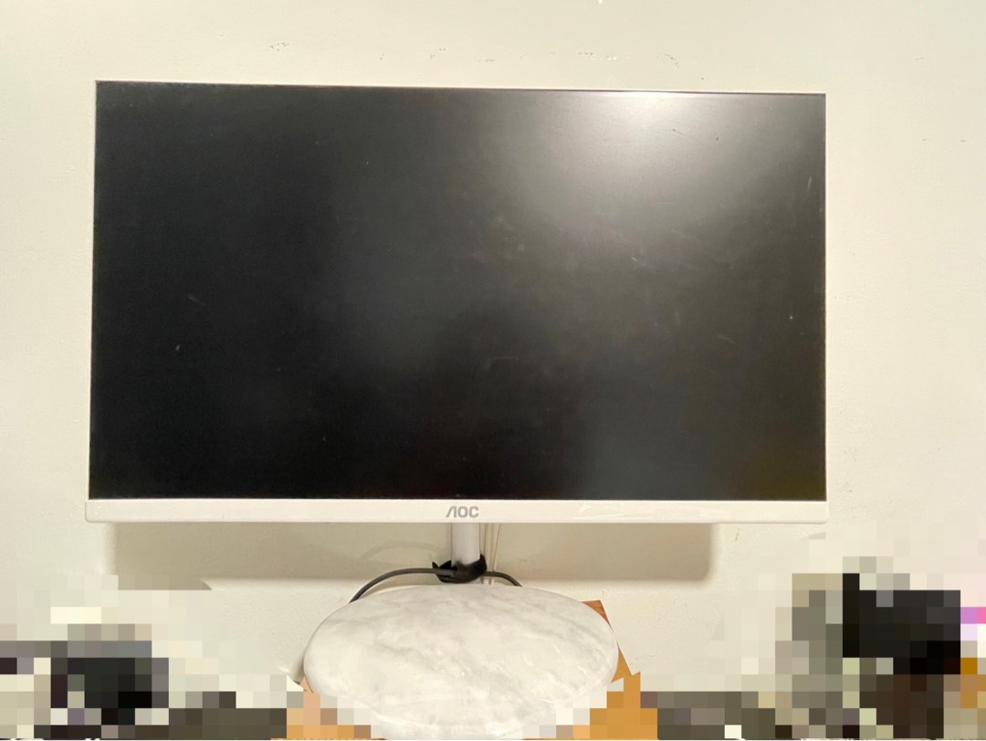 24inch 2K HD monitor screen aoc white colour, Computers & Tech, Parts ...