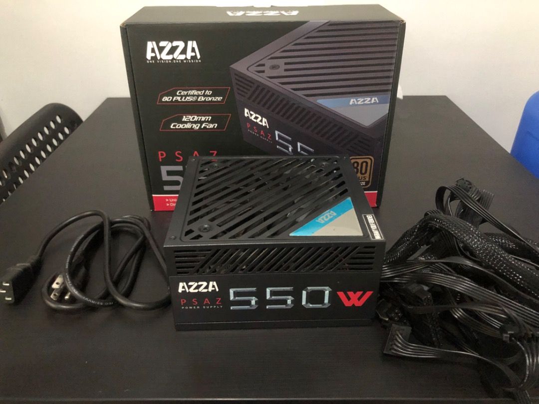 AZZA PSAZ 550 Watts 80+ Bronze PSU, Computers & Tech, Parts ...