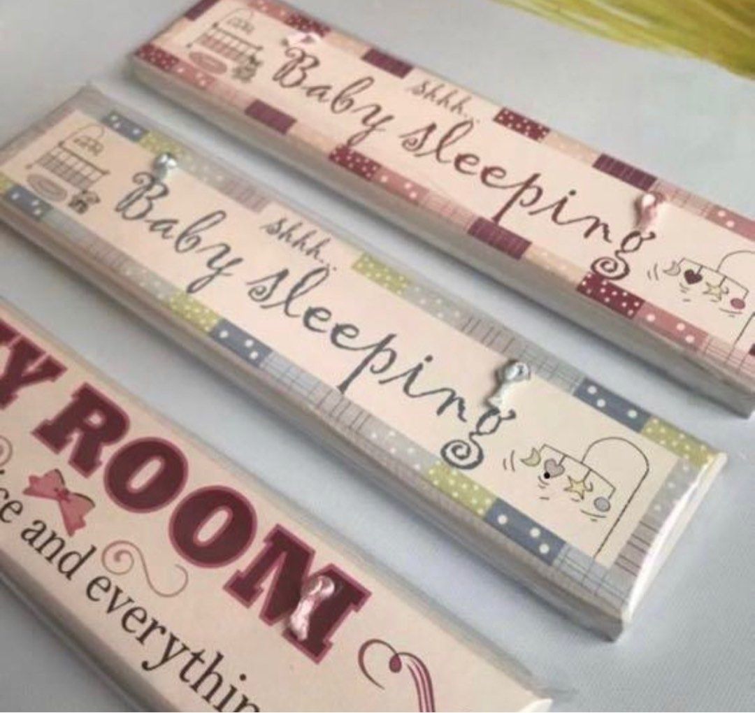 Baby Room Door Signage / Wall Decor, Furniture & Home Living, Home ...