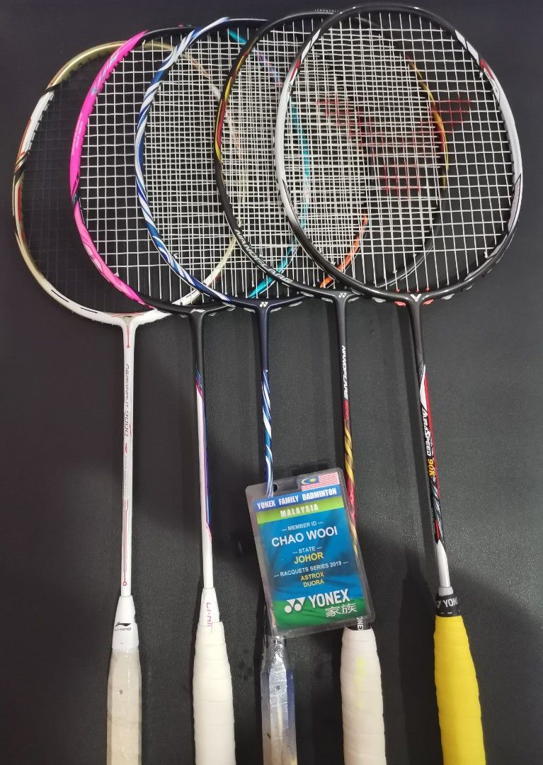 Badminton yonex lining Victor, Sports Equipment, Sports & Games, Racket ...