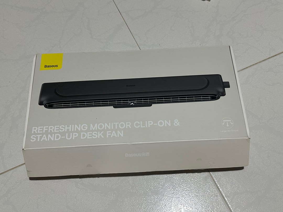 Baseus Monitor Clip-On & Stand up Desk Fan, Computers & Tech, Parts ...
