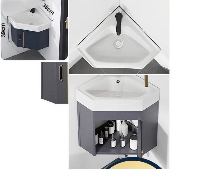 Basin Corner basin Triangle Bathroom Cabinet Sink Combination Bathroom ...