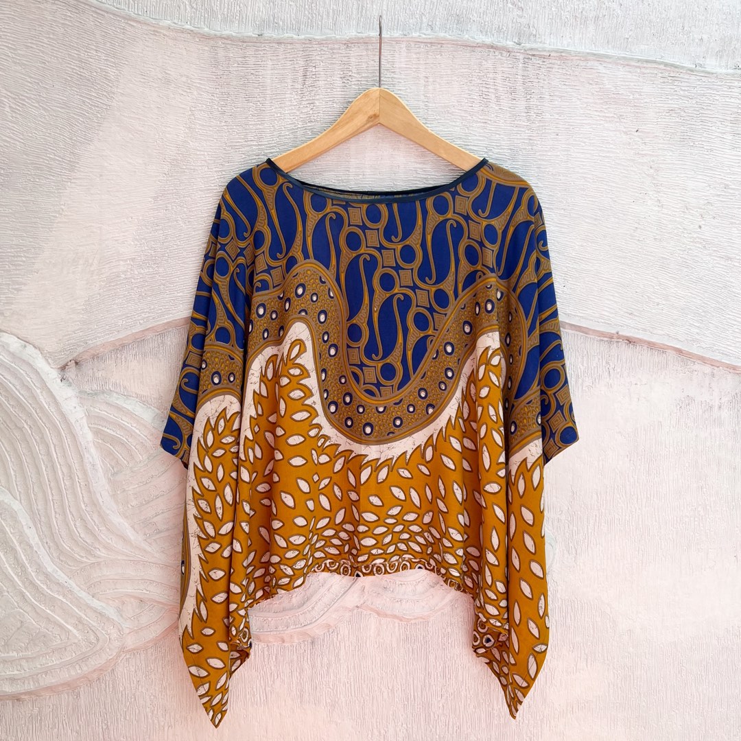 Batik Batwing Top, Women's Fashion, Tops, Blouses on Carousell