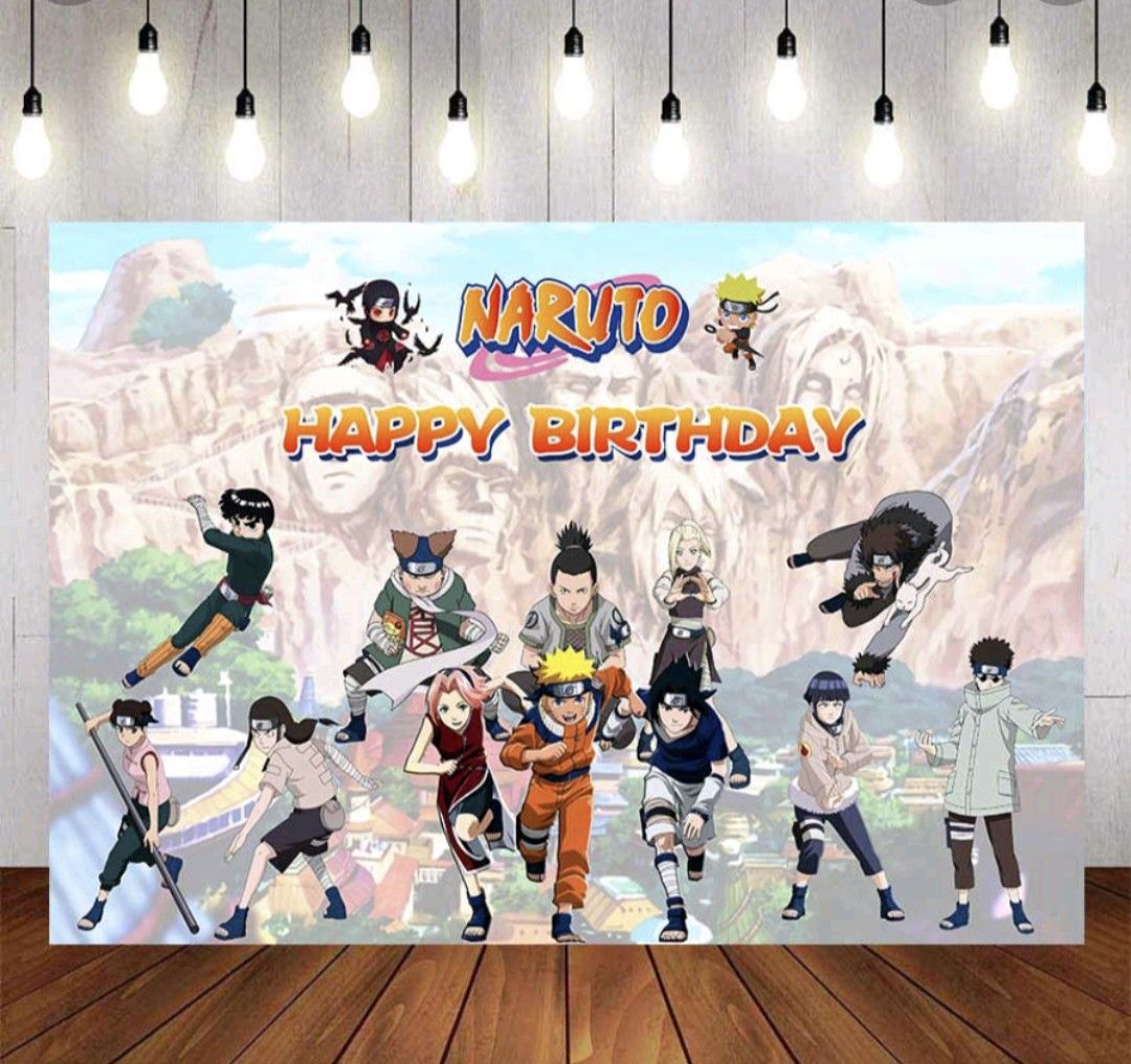 Birthday Banner/Wall Decor/Backdrop Banner COD & Naruto, Hobbies & Toys ...