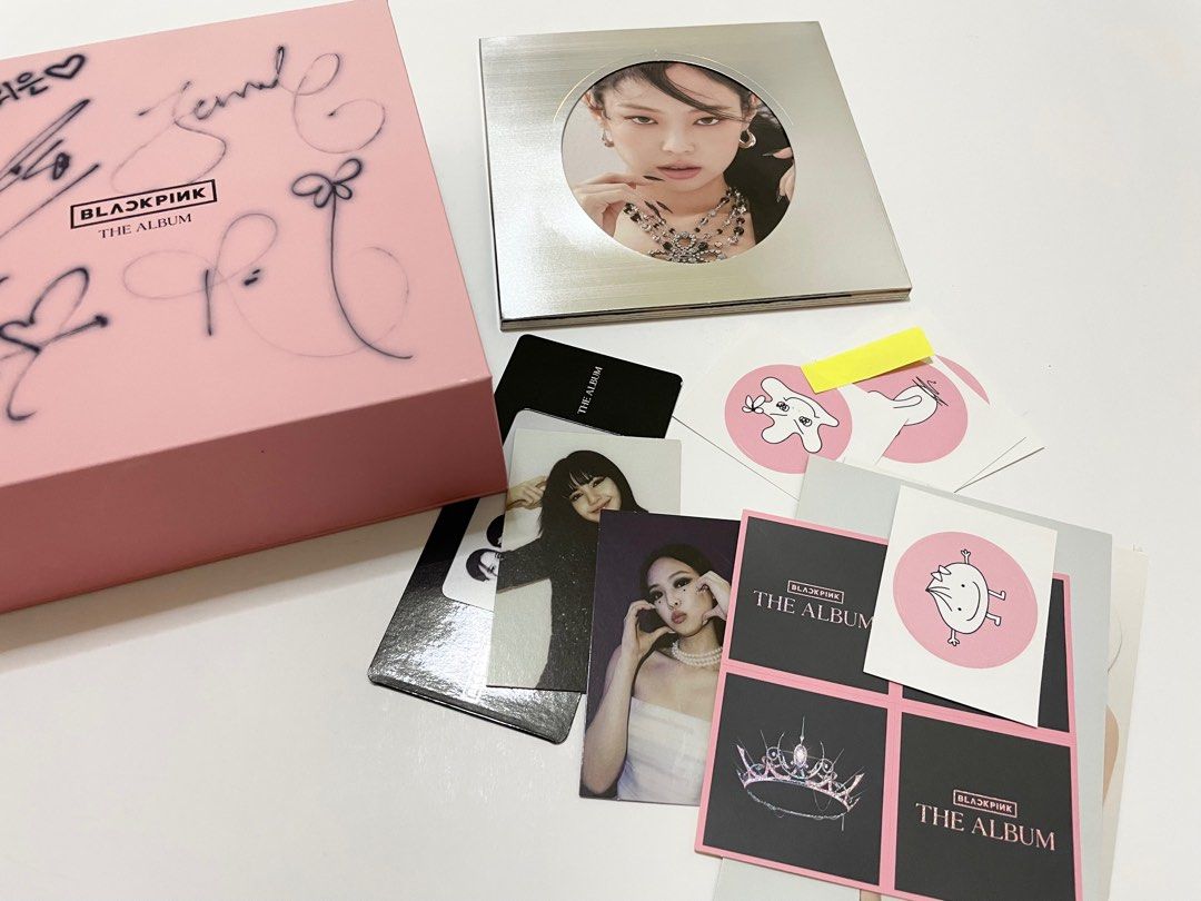 BLACKPINK Signed/Autographed “THE ALBUM” OT4 (JENNIE/LISA/JISOO/ROSE ...