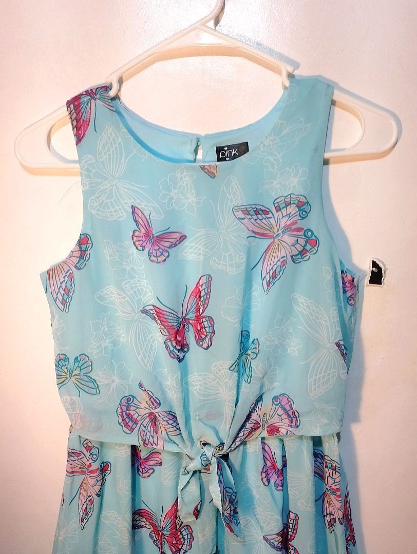 Blue Butterfly Dress, Women's Fashion, Dresses & Sets, Dresses on Carousell