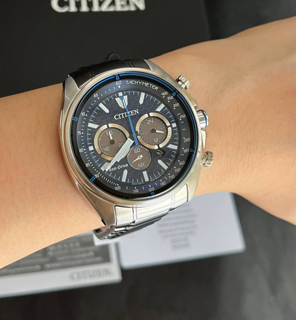 BNEW AUTHENTIC! Citizen Eco-Drive Watch CA4560-81L Chronograph Blue ...