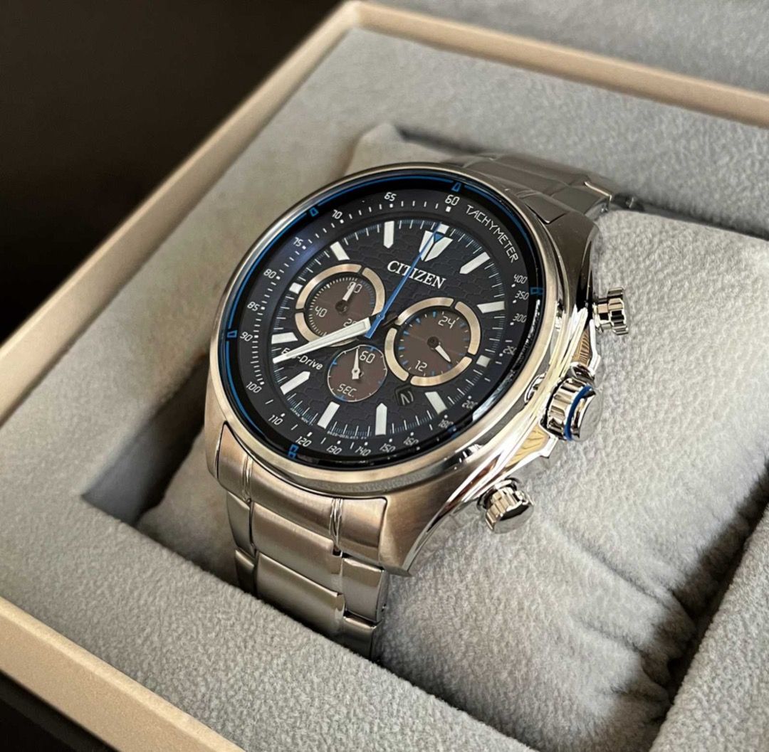 BNEW AUTHENTIC! Citizen Eco-Drive Watch CA4560-81L Chronograph Blue ...