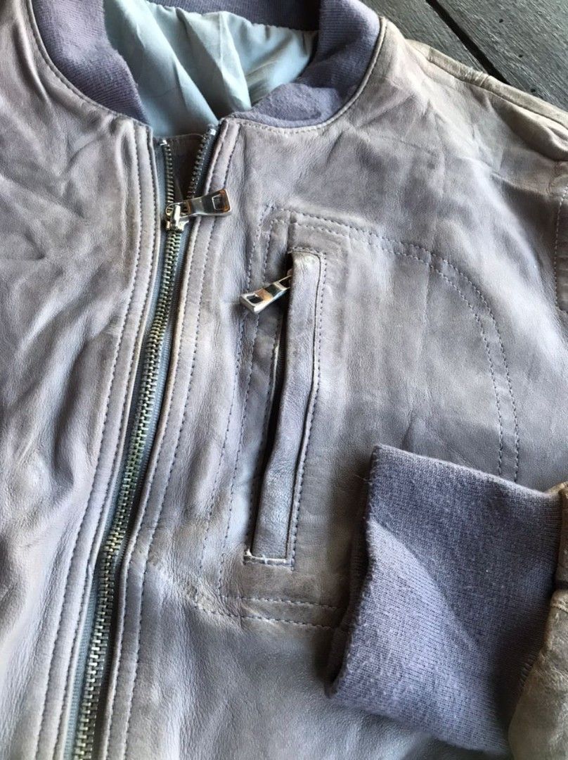 Bomba jacket Leather ( pit 20/L 24), Women's Fashion, Coats, Jackets ...