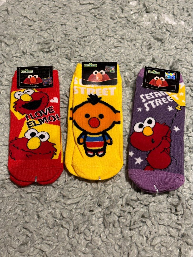 Brand new Sesame Street socks - set of 3 pairs (unisex), Women's ...