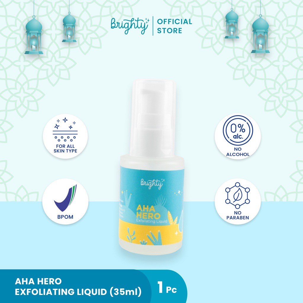 Brighty Aha Hero Exfoliating Liquid, Kesehatan & Kecantikan, Kulit ...