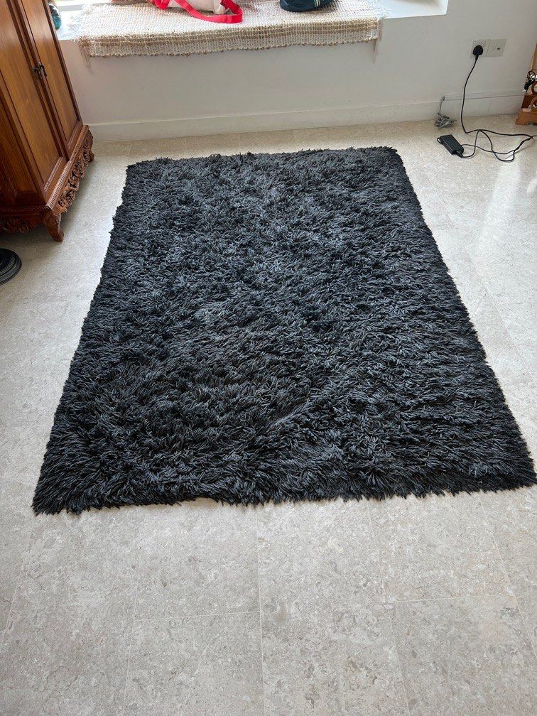 Brown Shag Rug from IKEA, Furniture & Home Living, Home Decor, Carpets ...