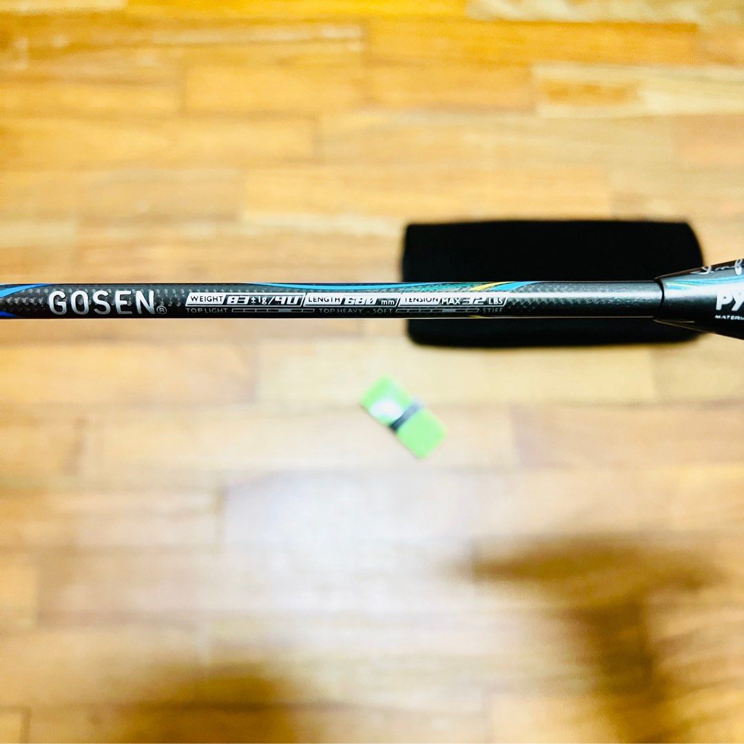 [Bundle] Brand New Gosen Inferno Plus Badminton Racket Made in Taiwan + Cloth Bag + Badminton ...