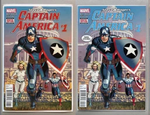 Captain America: Steve Rogers #1 Comics Cover Variants Set - lot of 2 ...