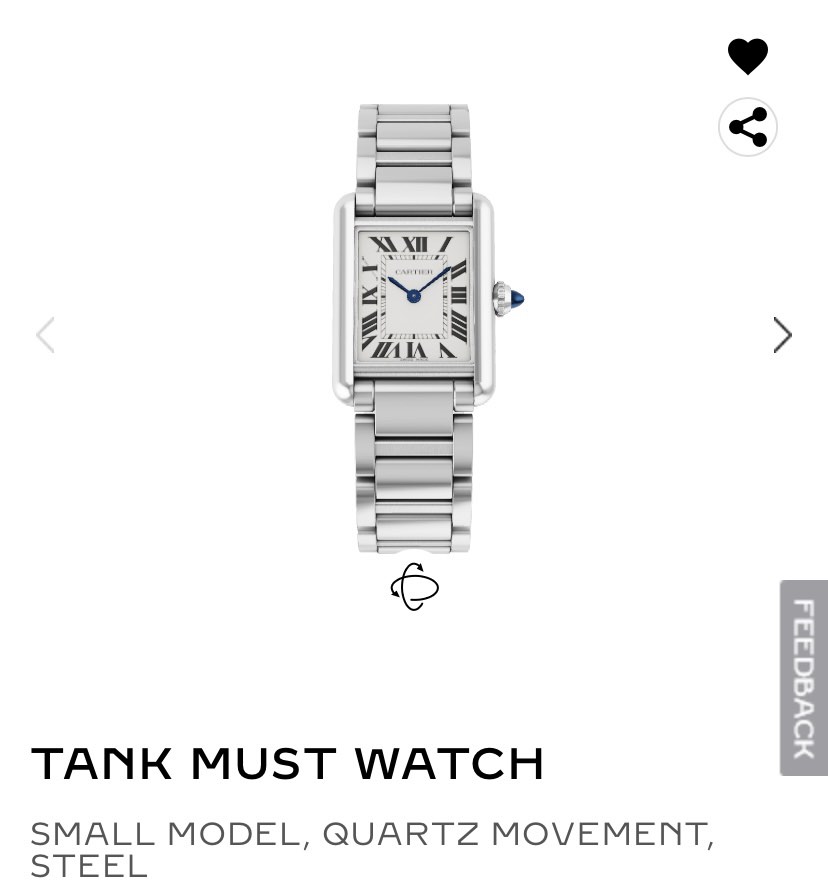 CARTIER TANK MUST WATCH (SMALL) *FRESH FROM STORE*, Luxury, Watches on ...