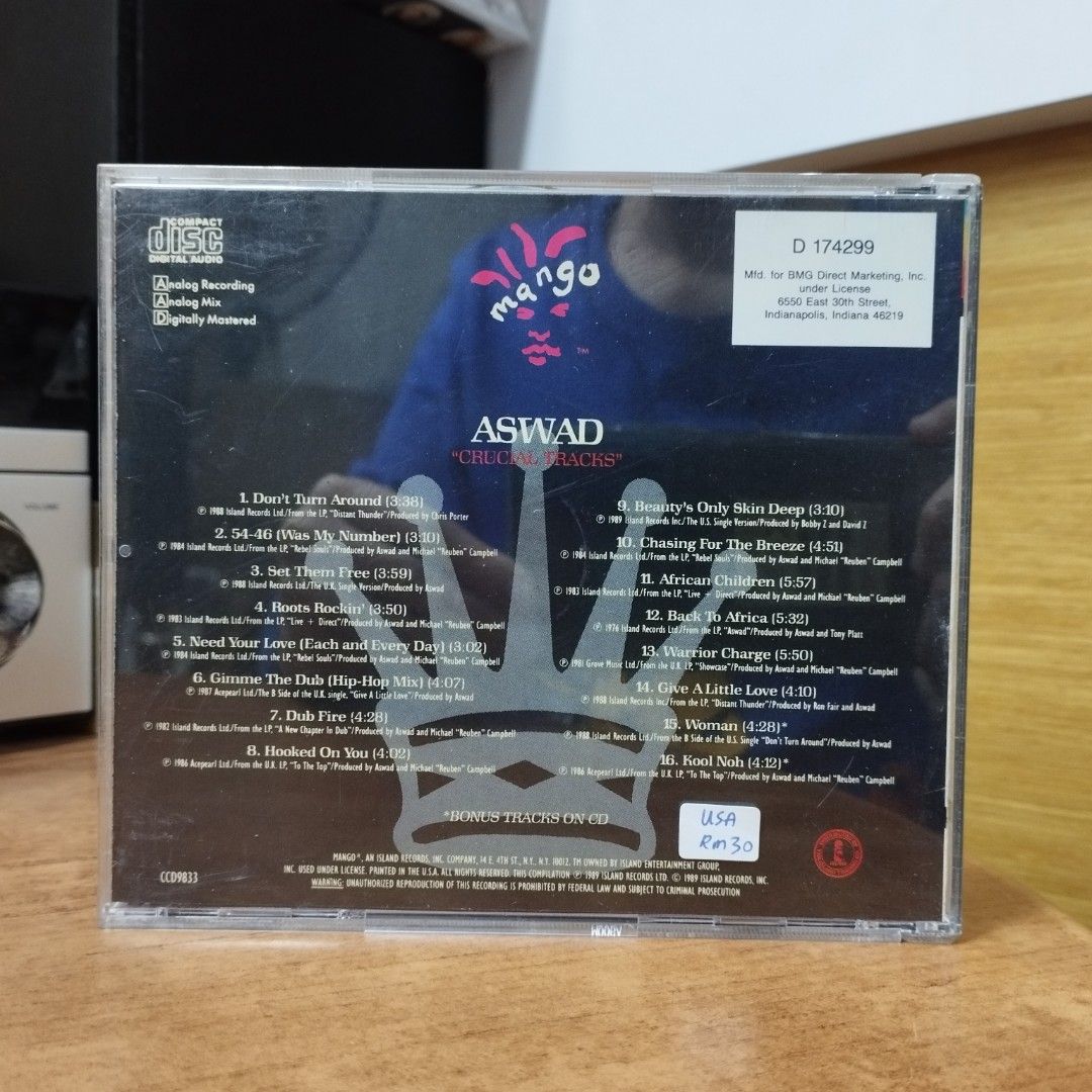 (CD) ASWAD - CRUCIAL TRACKS, Hobbies & Toys, Music & Media, CDs & DVDs ...