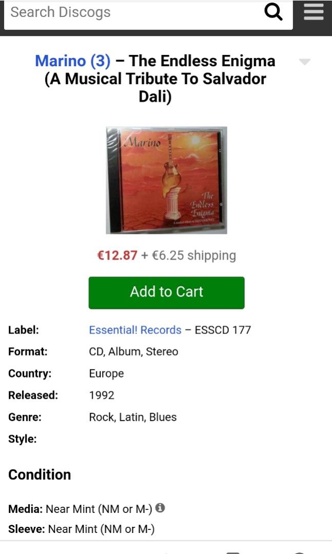 CD LATIN / 1992 EEC [ EU ] PRESS - MARINO _ THE ENDLESS ENIGMA / a ...