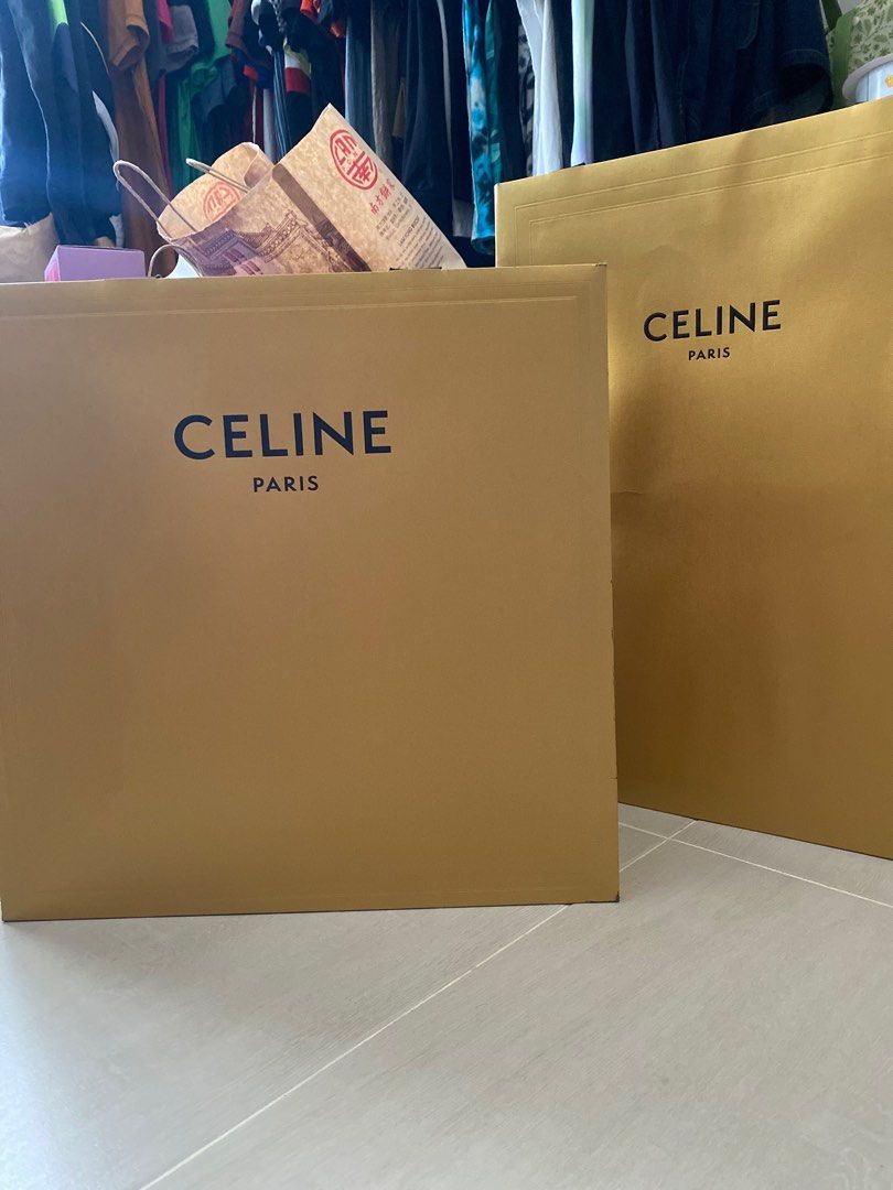 Celine paper bag, Men's Fashion, Watches & Accessories, Accessory ...