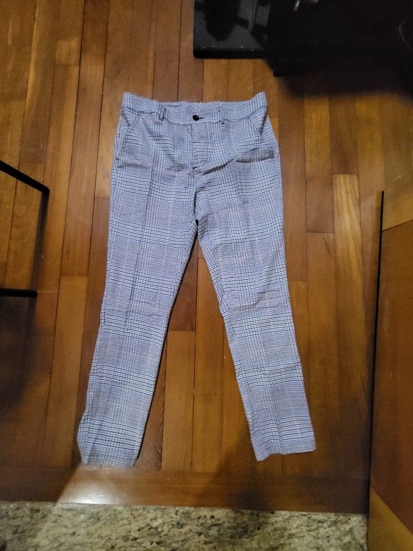 Checkers smart pants, Men's Fashion, Bottoms, Chinos on Carousell