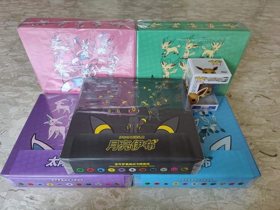 chinese exclusive eeveelution gift set pokemon, Hobbies & Toys, Toys ...