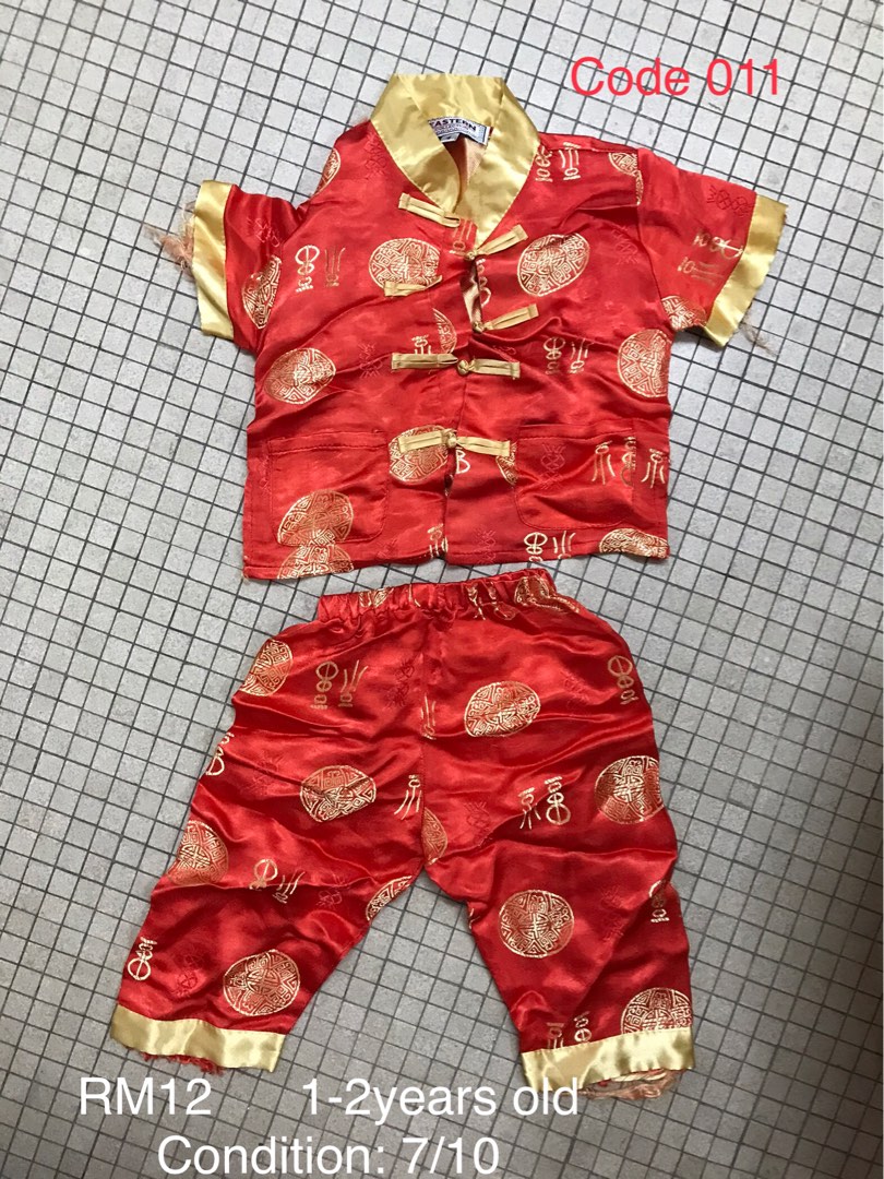 (Clothes Buy 2 FREE 1) Chinese kids samfu, Babies & Kids, Babies & Kids ...