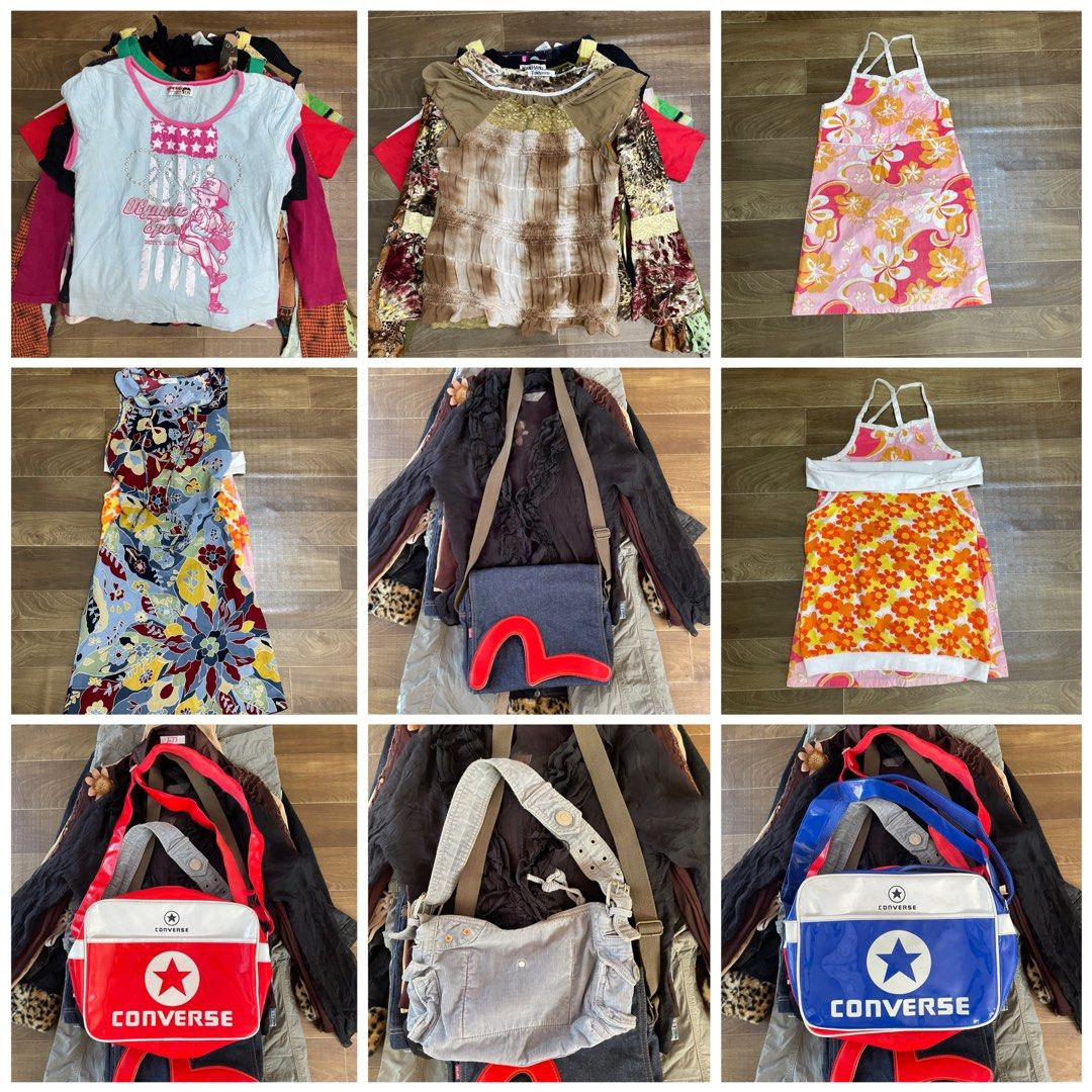 colorful y2k graphic coquette goth summer y2k, Women's Fashion, Tops ...