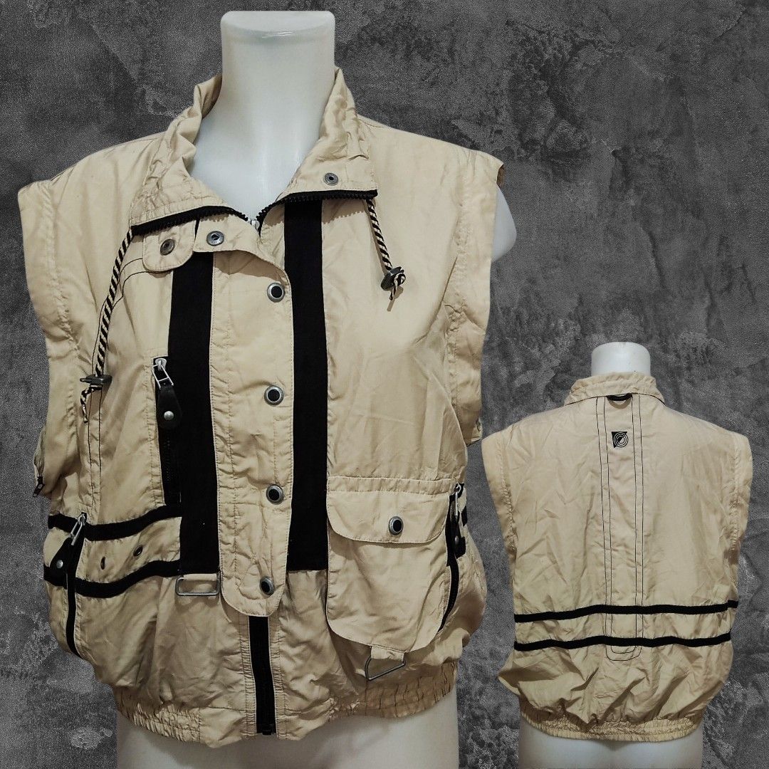 Convertible tan golf jacket cargo style, Women's Fashion, Coats ...