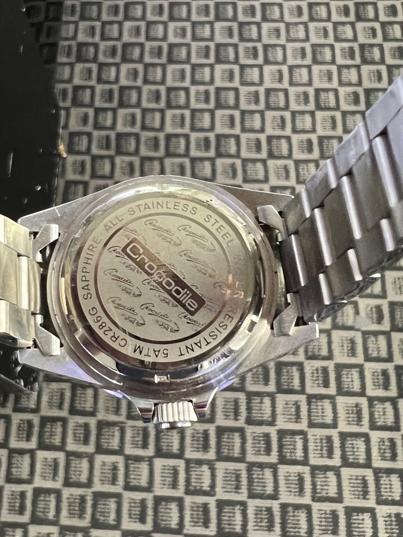 CROCODILE SAPPHIRE CRYSTAL, Men's Fashion, Watches & Accessories ...