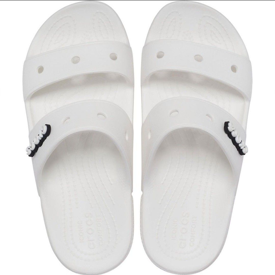 CROCS SLIPPERS / SLIDERS - WHITE, Men's Fashion, Footwear, Flipflops ...
