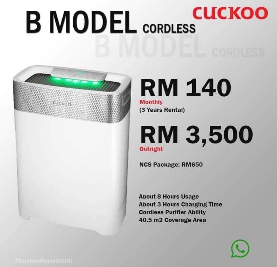 CUCKOO Model B Air Purifier, Furniture & Home Living, Home Improvement ...