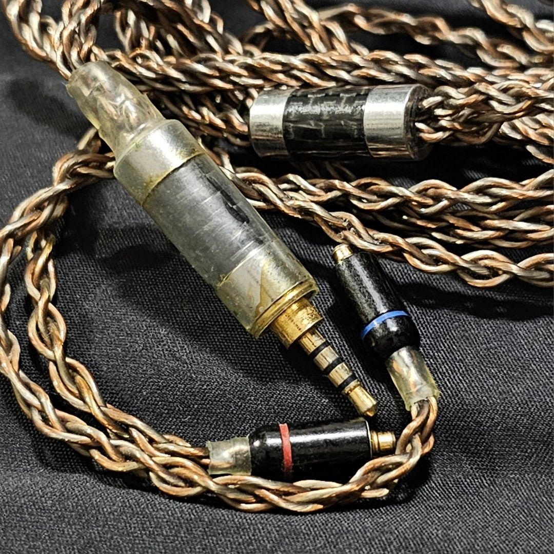 Custom IEM Cable MMCX 2.5mm BALANCED COPPER SILVER OCC HYBRID, Audio ...