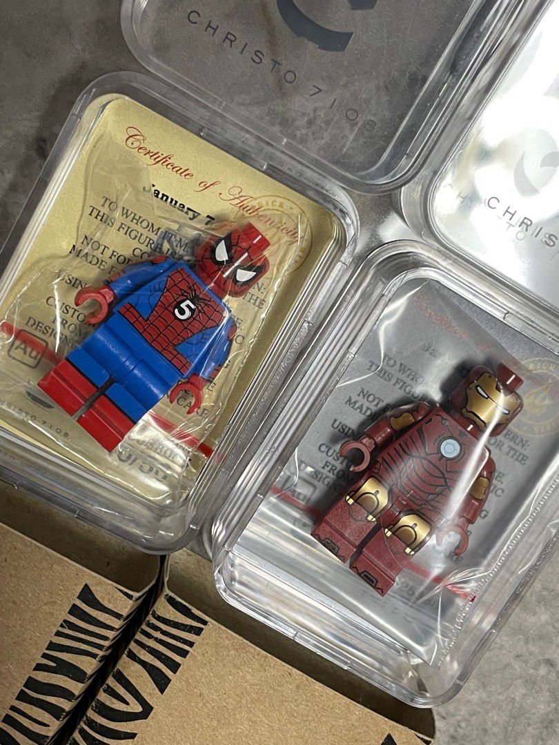 Custom Lego Christo7108 - Fantastic 5 Spider man + Iron man mk3 v2, 興趣及遊戲, 玩具 & 遊戲類 - Carousell