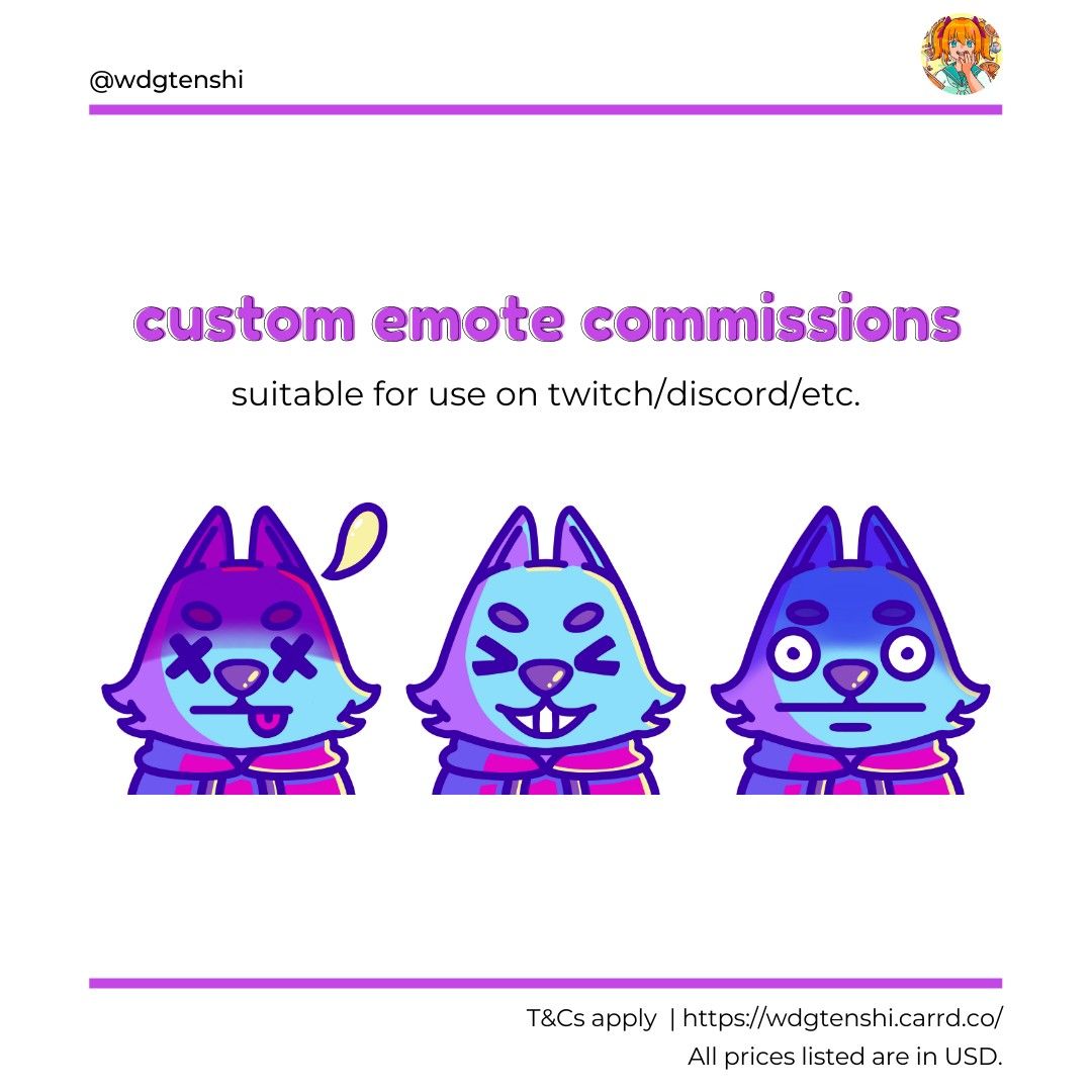 Custom Twitch & Discord Emote Commission, Hobbies & Toys, Stationery ...