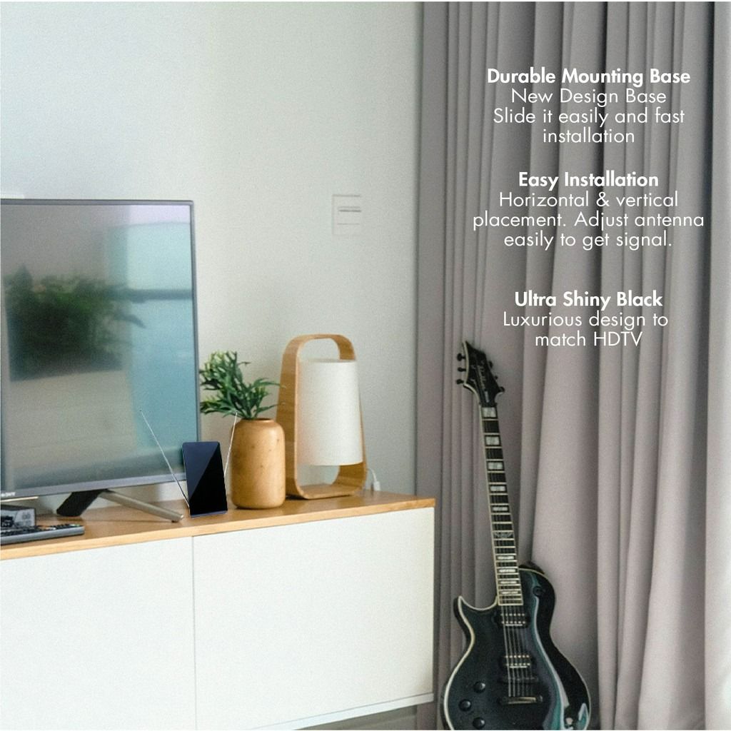 Daiyo EU 1703 Digital Indoor Slim Passive Antenna, TV & Home Appliances ...