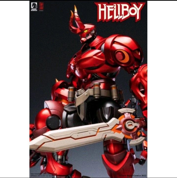 Dark horse hellboy metal built action figure pvc+ abs+ diecast fully ...