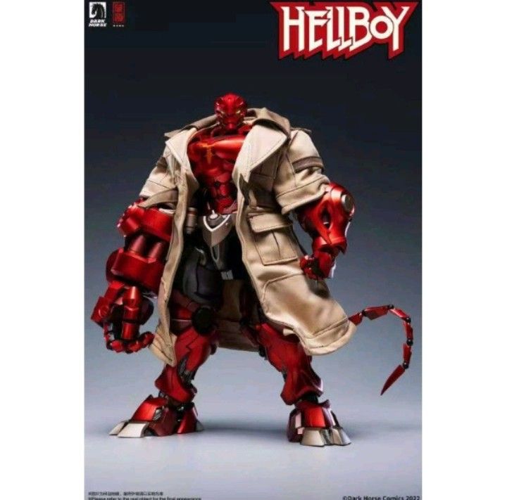 Dark horse hellboy metal built action figure pvc+ abs+ diecast fully ...
