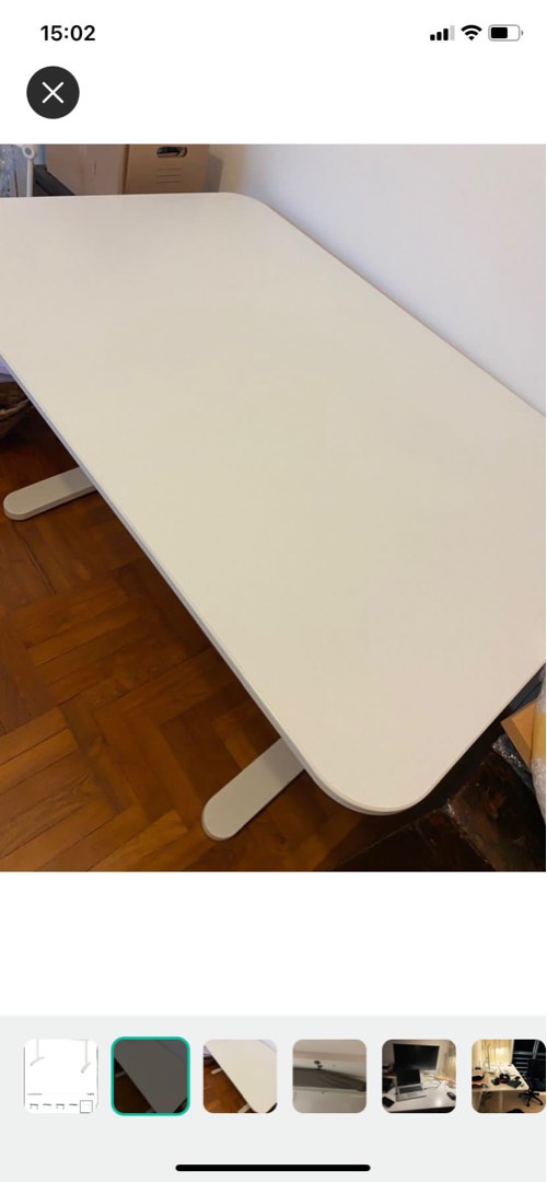 Desk IKEA Bekant, Furniture & Home Living, Furniture, Tables & Sets on Carousell