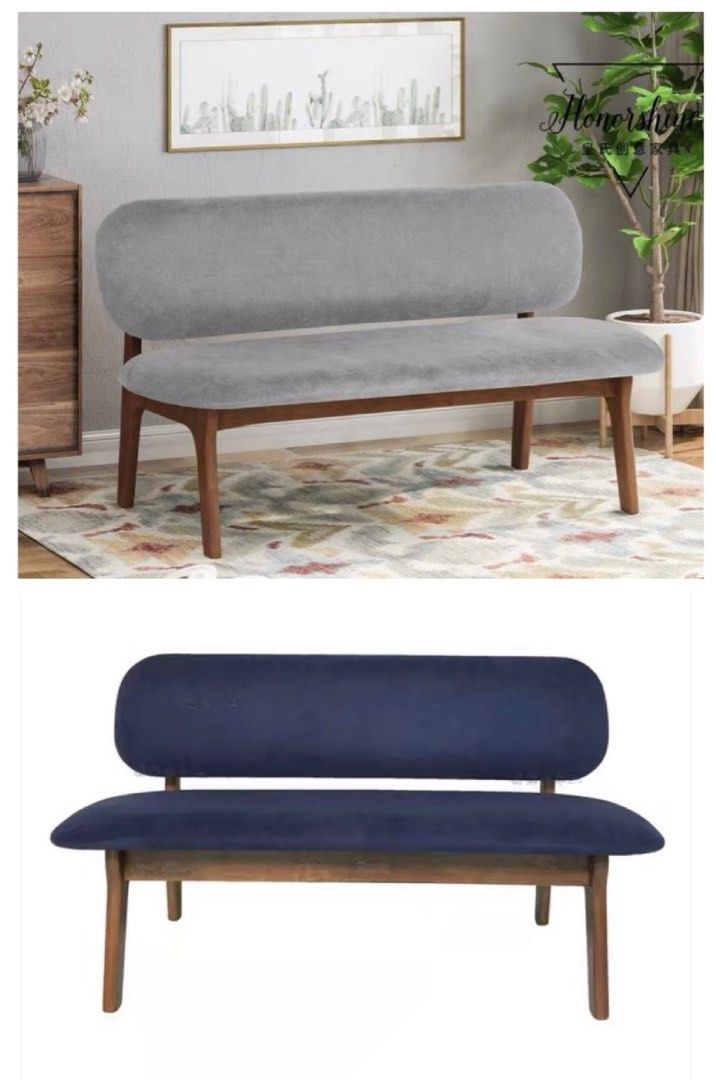 Customise Dining Bench Backrest Bench Foyer Shoe Settee Restaurant Sofa Wooden bench Patio Sofa