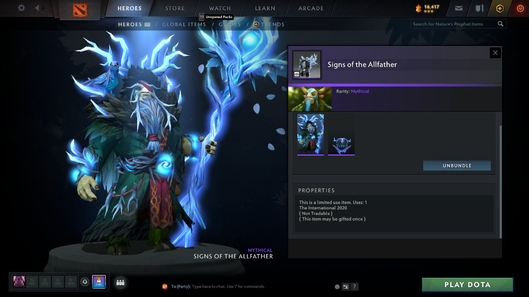DOTA 2 The International 10 Collector's Cache - Signs of the Allfather ...