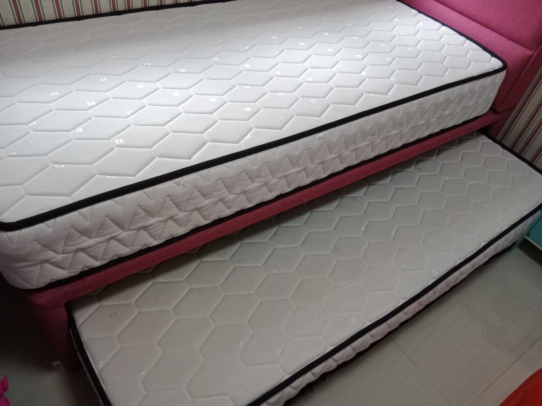 Double Super single bed with mattress, Furniture & Home Living ...