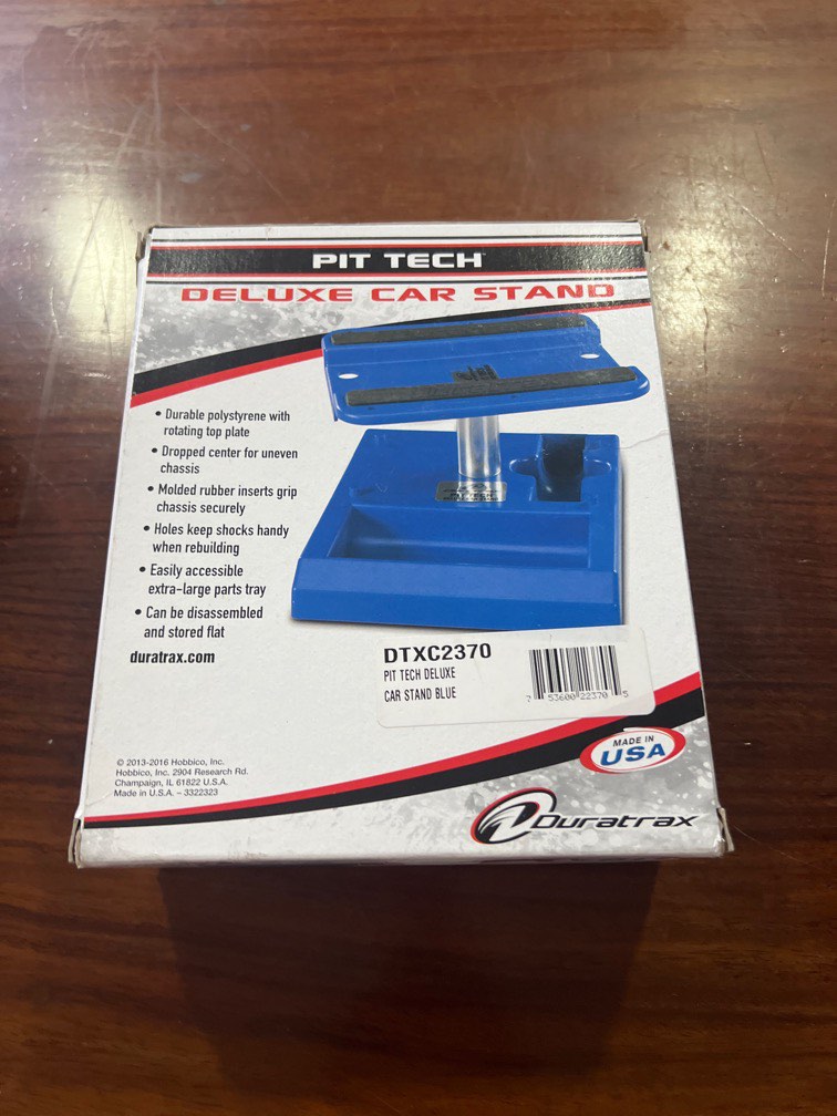 Duratrax Pit Tech Deluxe RC Car and Truck Work Stand, Blue, Hobbies ...